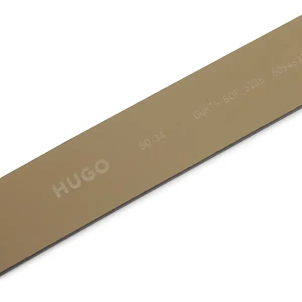 Hugo Boss Leather Belt With Buckle - Black