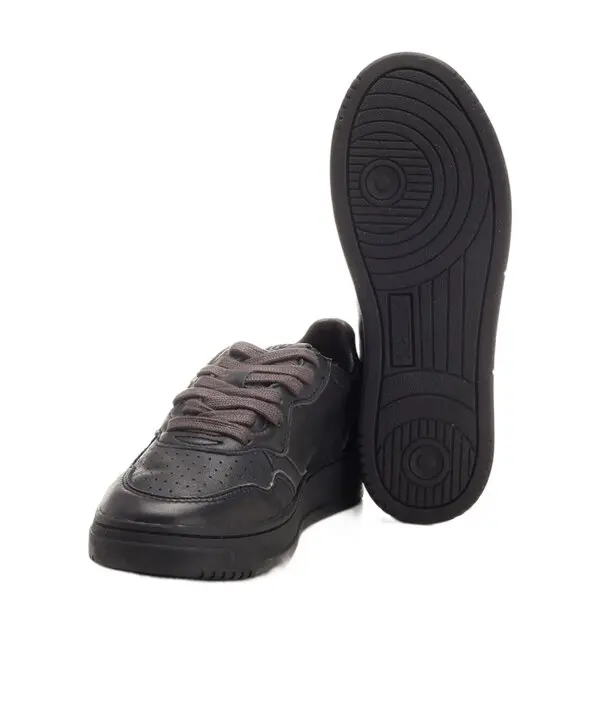 AUTRY Medalist Lace-up Round Toe Sneakers - Black