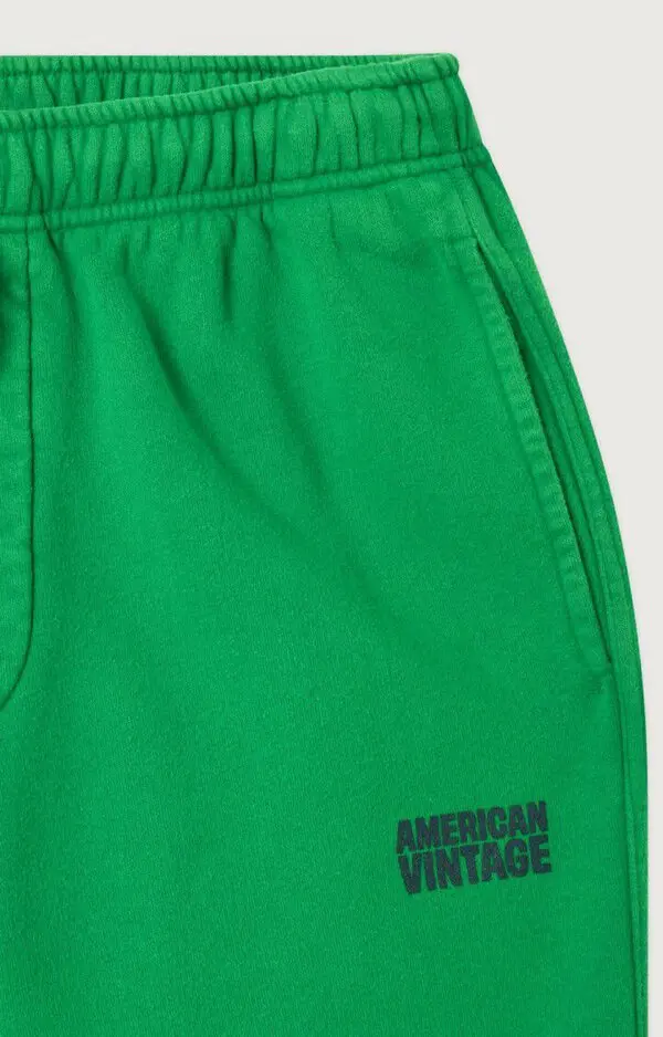 American Vintage Plizzy Logo-print Track Pants - Green