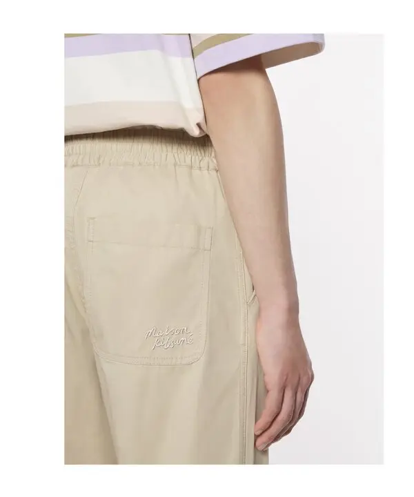 Maison Kitsuné Elasticated Waistband Casual Trousers