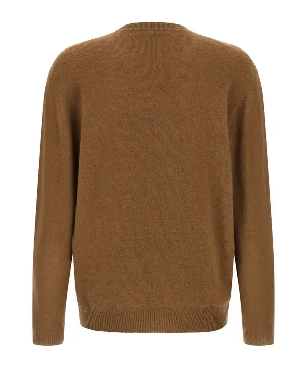 THE ROW Numi V-neck Cashmere Sweater - Brown