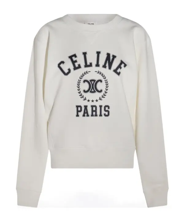 Celine Oversized Sweatshirt In Cotton Fleece - No