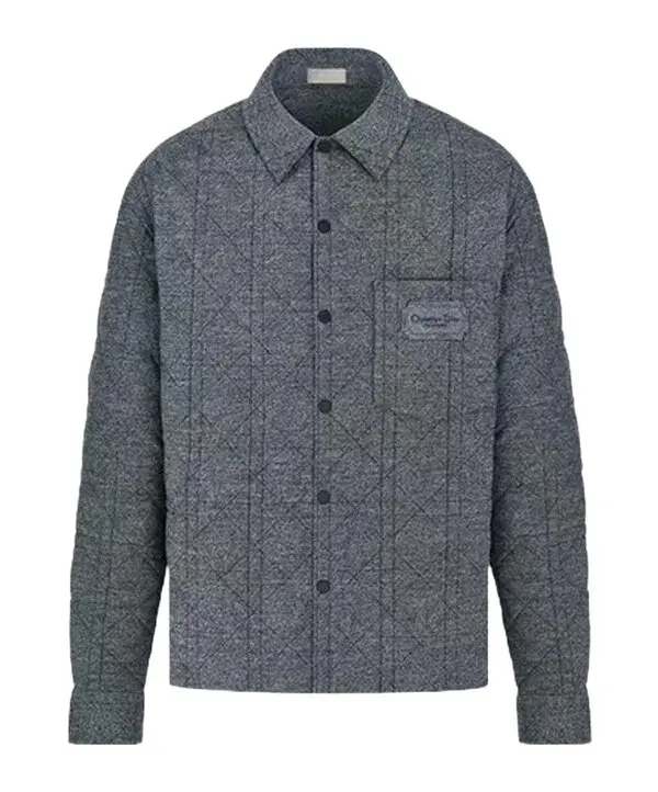 Dior Cannage Overshirt With Embroidery