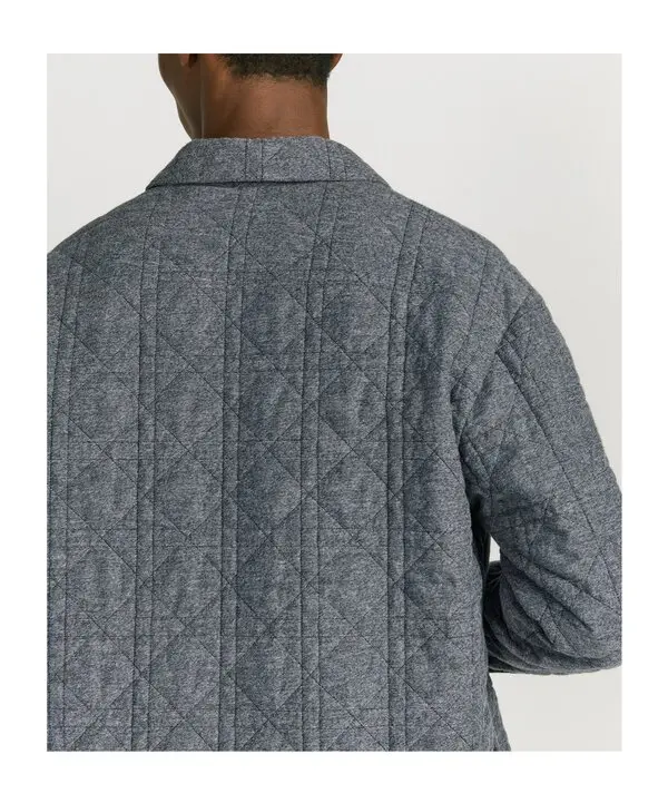 Dior Cannage Overshirt With Embroidery