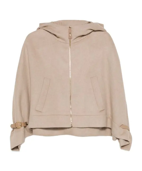 Max Mara Zip-up Hooded Jacket