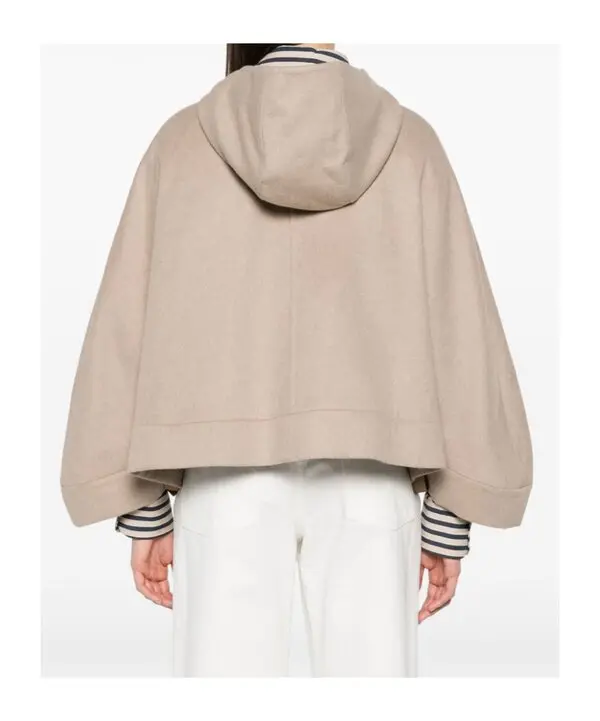 Max Mara Zip-up Hooded Jacket