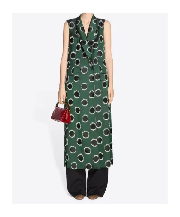 Dries Van Noten Embossed Leather Top Handle Bag With Detachable Strap