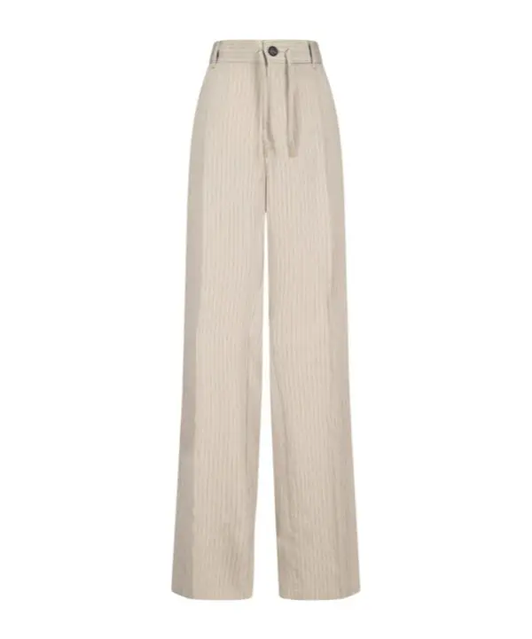 DARKPARK Pinstriped Wide Leg Trousers