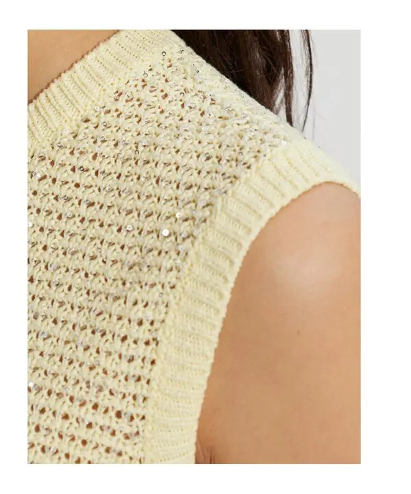 Fabiana Filippi Sleeveless Sequined Knit Dress