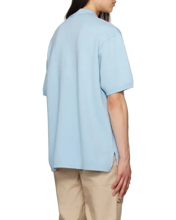 Burberry Logo Detail Wool Cotton Polo Shirt