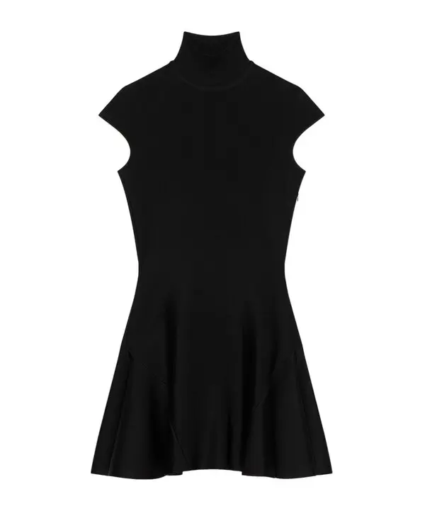 Givenchy Flared Mini Dress With High Collar