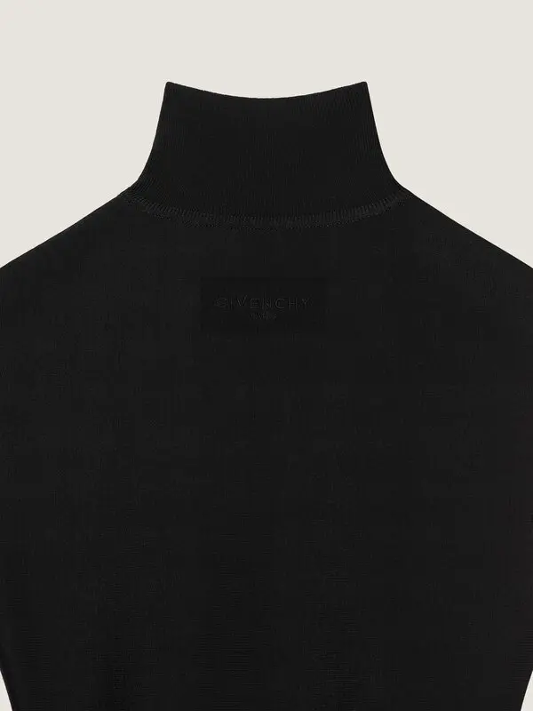 Givenchy Flared Mini Dress With High Collar