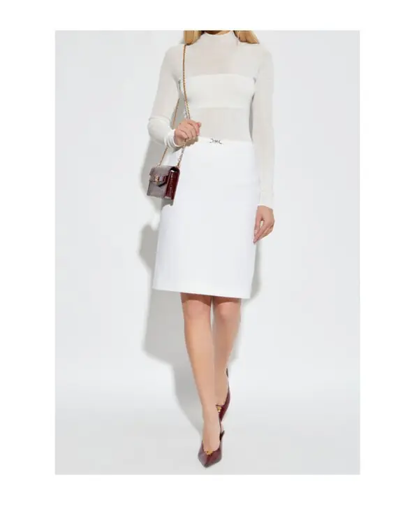 Versace Single Slit Skirt