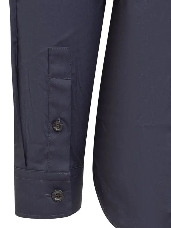 Burberry Logo-embroidered Long-sleeved Shirt