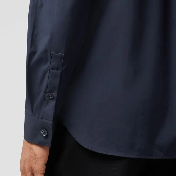 Burberry Logo-embroidered Long-sleeved Shirt