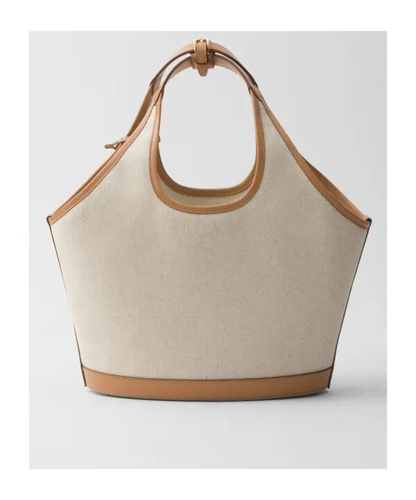 Prada Logo Printed Medium Top Handle Bag