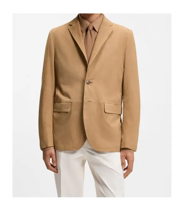 Hugo Boss Single-breasted Suede Blazer