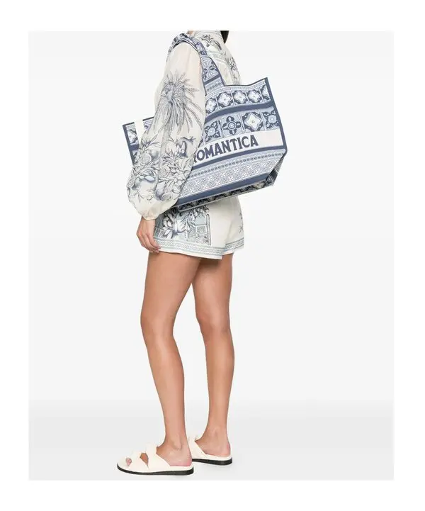 ALEMAIS Villa Romantica Tote Bag - Blue