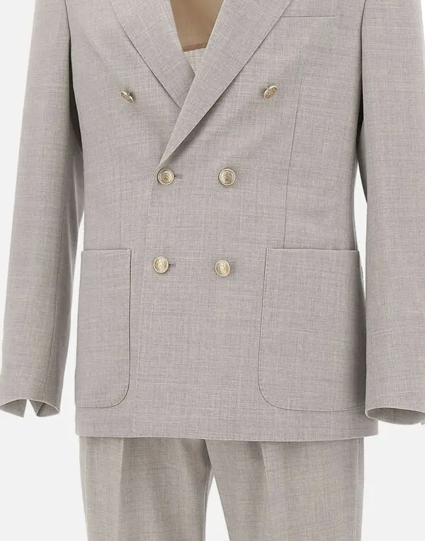Eleventy Double-breasted Slim-fit Suit
