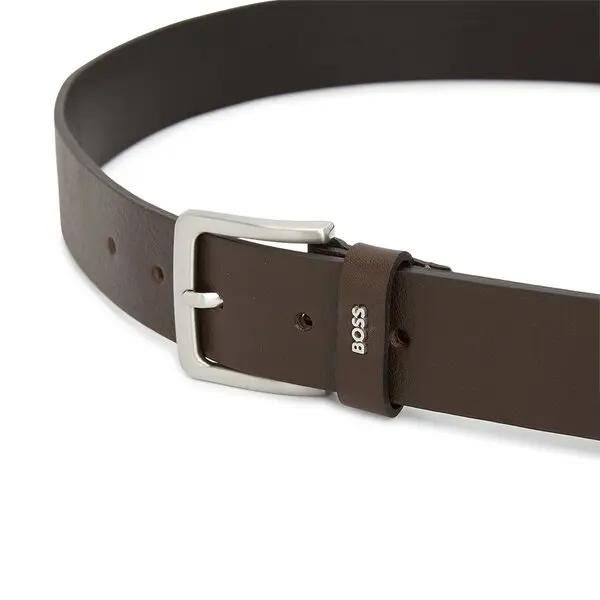 Hugo Boss Leather Belt With Buckle - Black