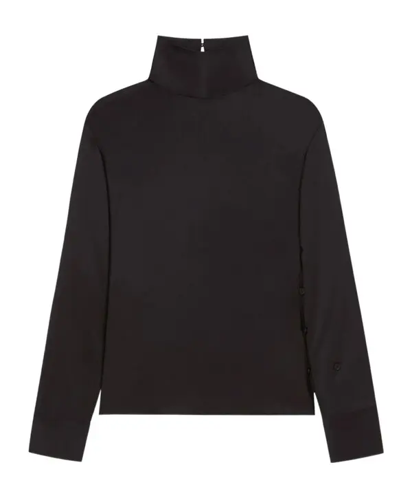 COURREGES Asymmetrical Top With Stand Collar