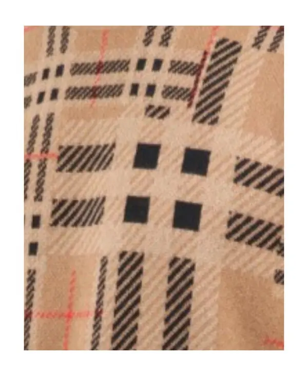 Burberry Contrast Check Cashmere Jacquard Jumper - Green