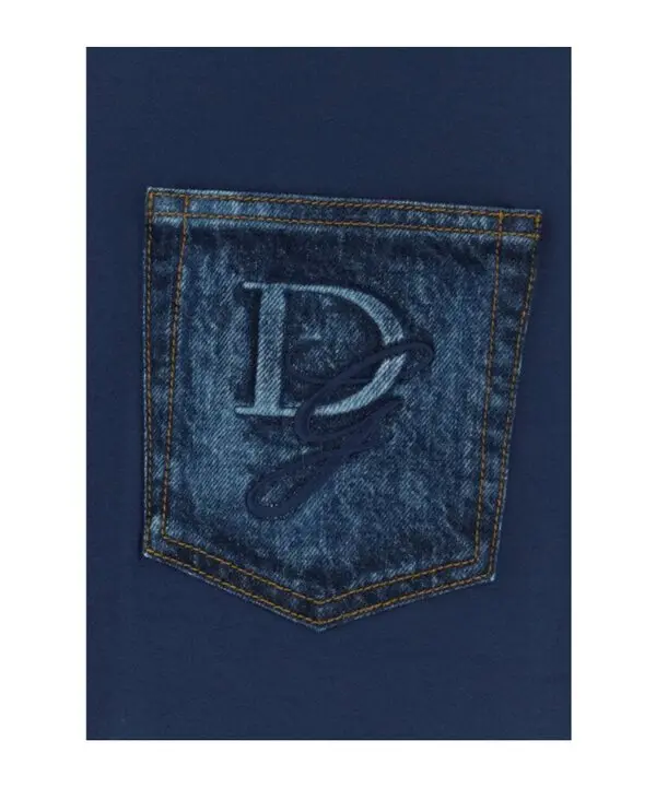 Dolce & Gabbana Dolce Gabbana Logo Detailed Jersey T-shirt - Blue