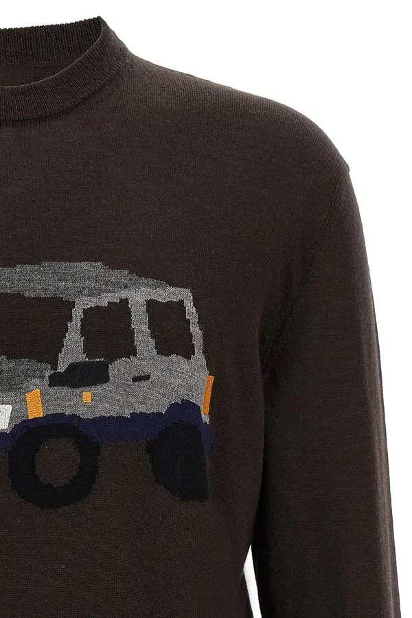 MAGLIANO Graphic Detailed Crewneck Sweater - Black