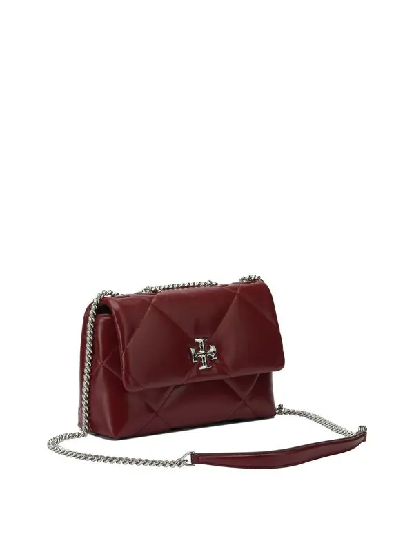 Tory Burch Small Kira Diamond Quilt Convertible Shoulder Bag - Brown