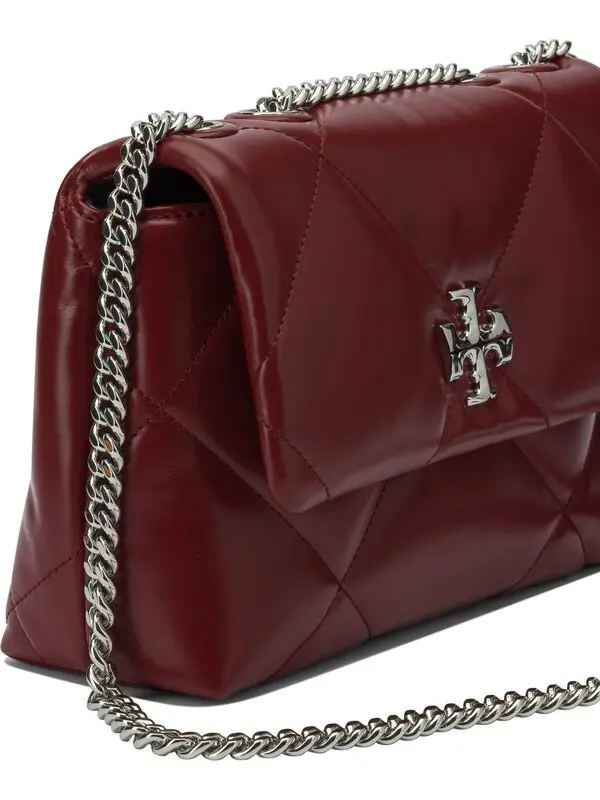 Tory Burch Small Kira Diamond Quilt Convertible Shoulder Bag - Brown