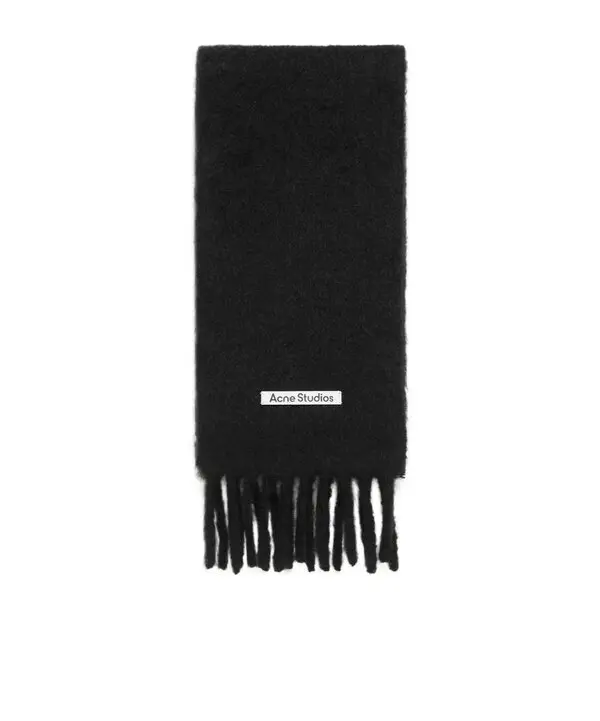 Acne Studios Fringed Scarf - Black