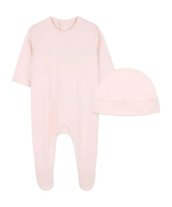 Chloé Crew Neck Jumpsuit And Hat Set - Light Pink