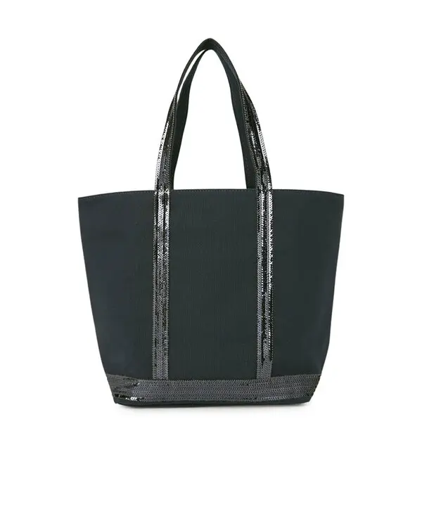 Vanessa Bruno Medium Cabas Tote Bag With Sequin Embellishments - Black