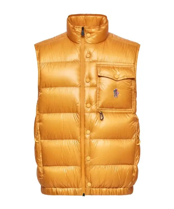 Moncler Uychi Packable Down Gilet - Yellow