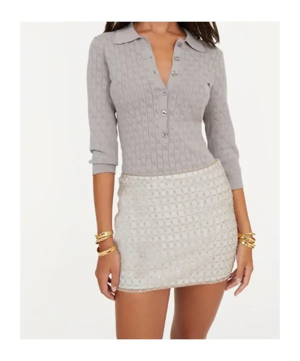 ROTATE BY BIRGER CHRISTENSEN Embellished Mini Skirt