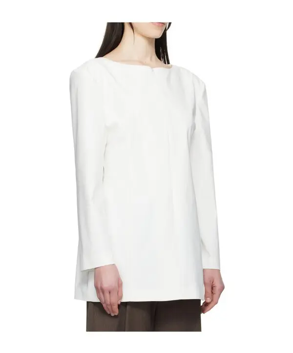 AMOMENTO Boatneck Zip-up Blazer
