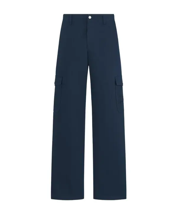 Dior Cotton Twill Cargo Pants With Ribbon Logo