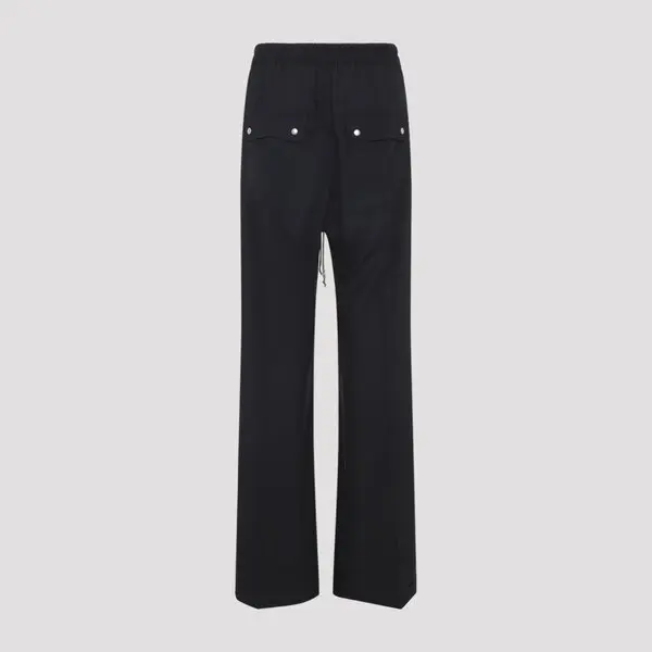 Rick Owens Drawstring Pants With Rivet Details - Black