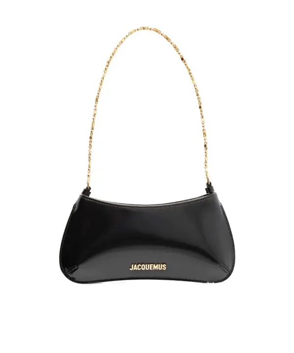 Jacquemus Small Bisou Chaine Shoulder Bag - Black