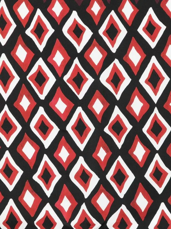 LANVIN Diamond-pattern Silk Scarf