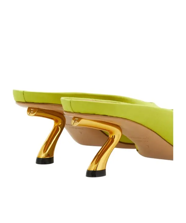 FERRAGAMO Sculptural S-heel Mules - Biscuits