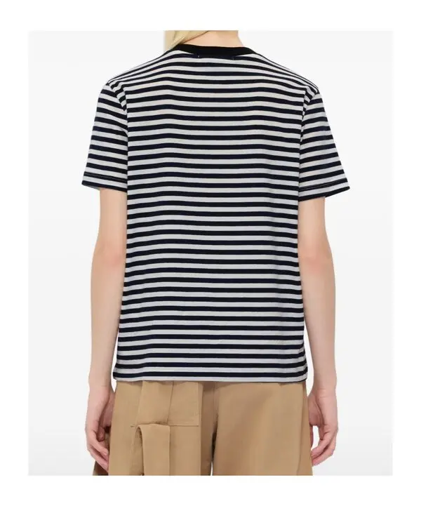 MSGM Striped Crewneck T-shirt - Black