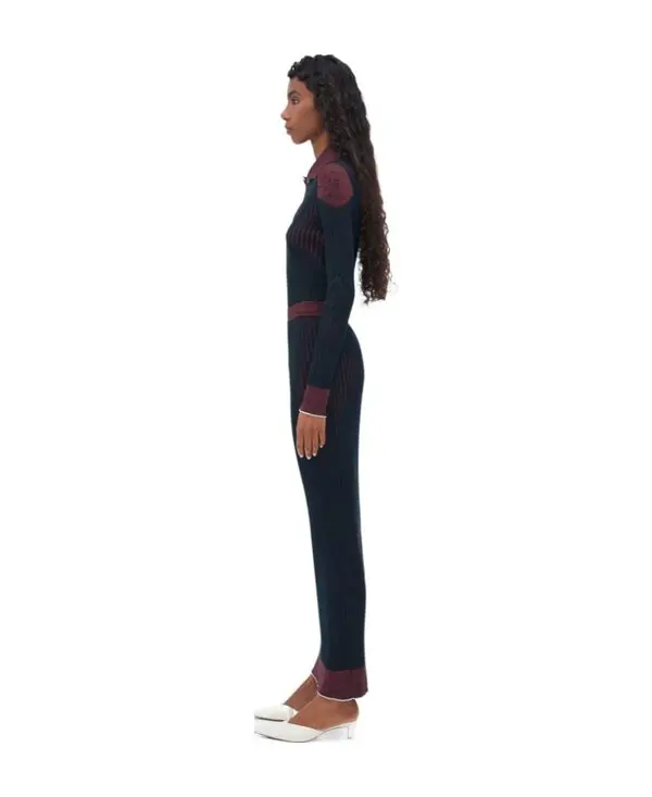 Bottega Veneta Ribbed Knit Maxi Dress