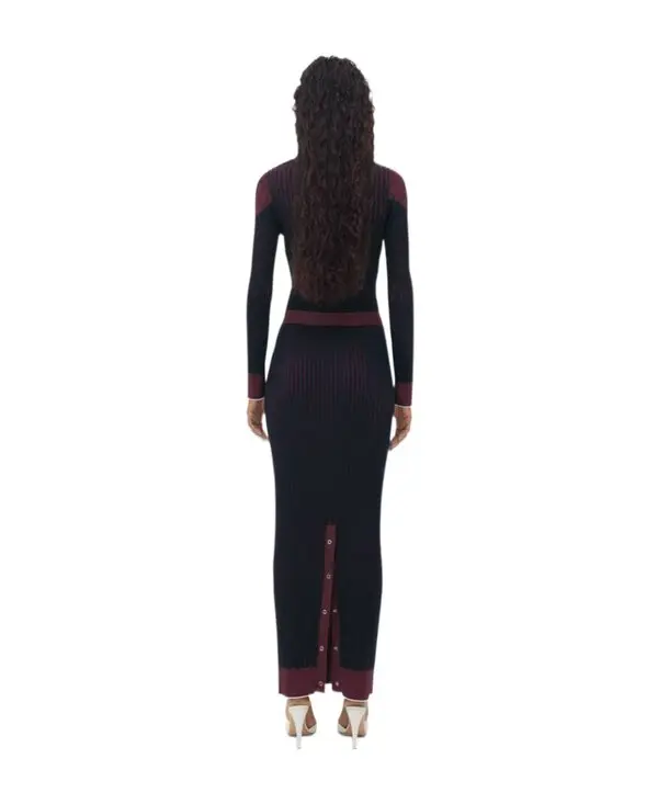 Bottega Veneta Ribbed Knit Maxi Dress