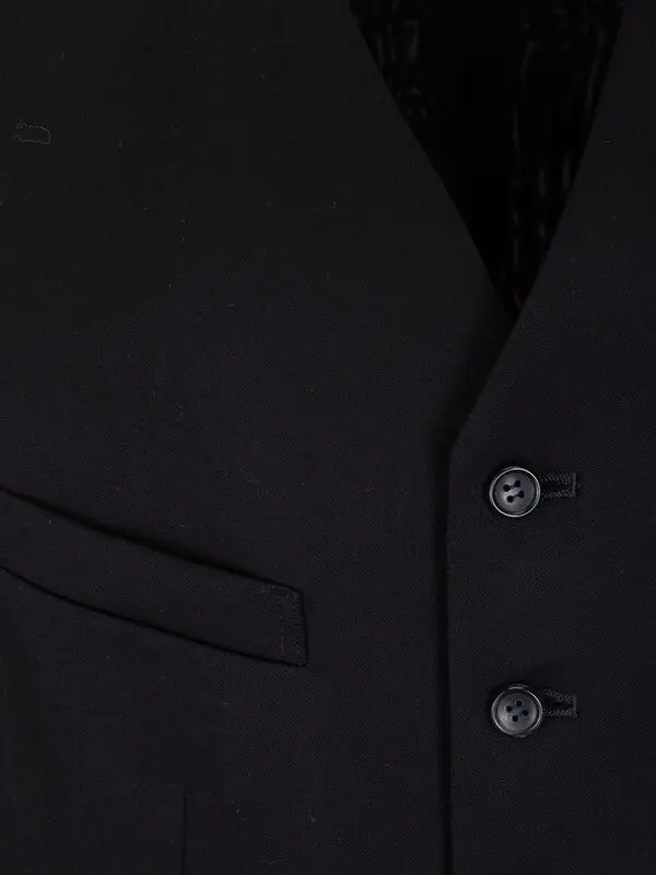 Comme Des Garçons Single Breasted Vest
