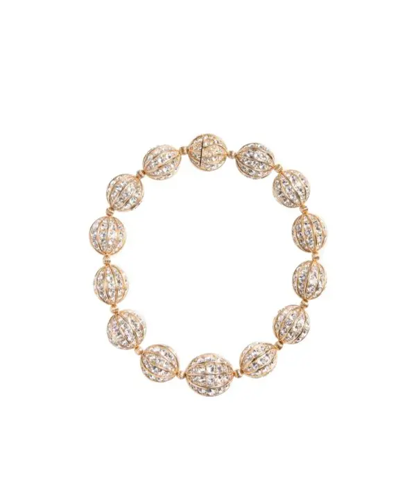 Valentino Garavani Crystal-embellished Necklace - Yellow