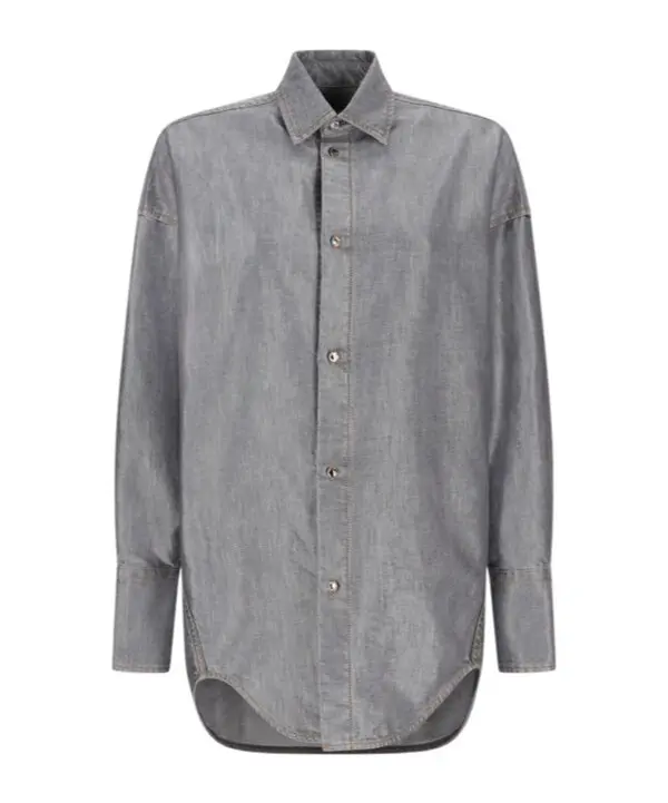 DARKPARK Carla Lurex Denim Oversized Shirt