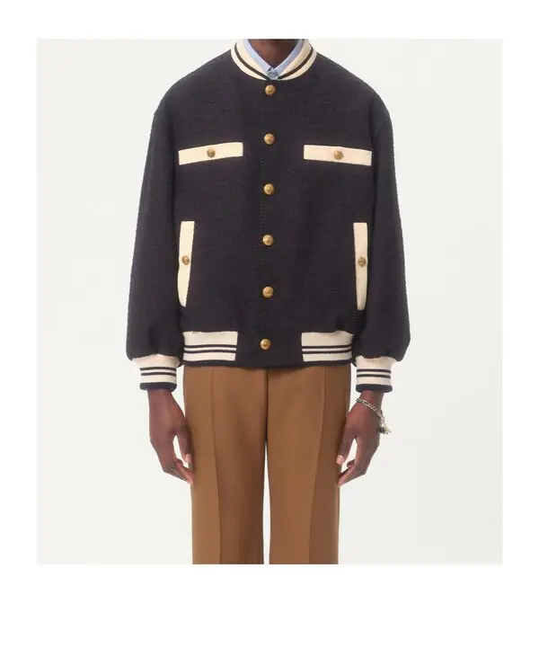 Valentino Garavani Button-up Varsity Jacket