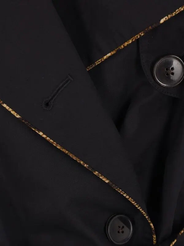 Dries Van Noten Double-breasted Lace-up Long Sleeve Coat