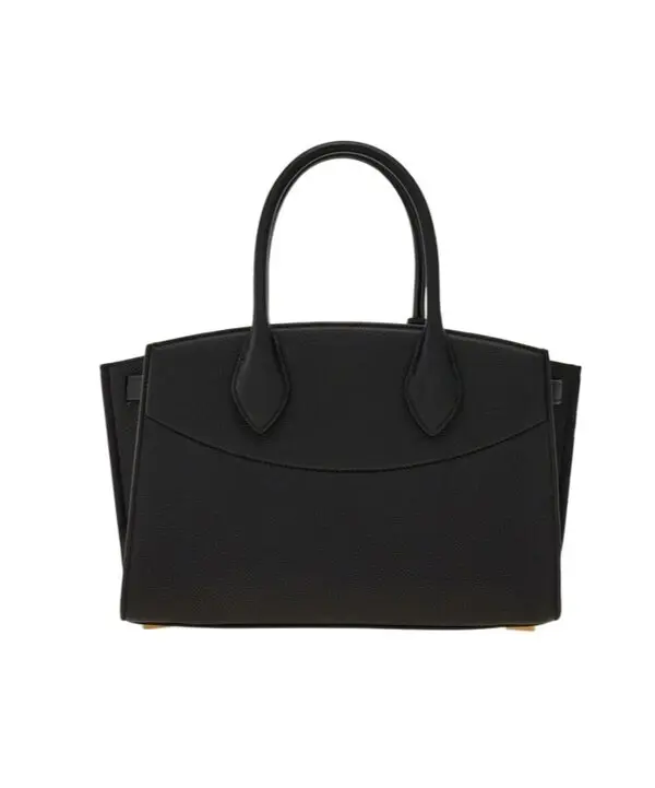 FERRAGAMO Studio Medium Soft Bag - Black